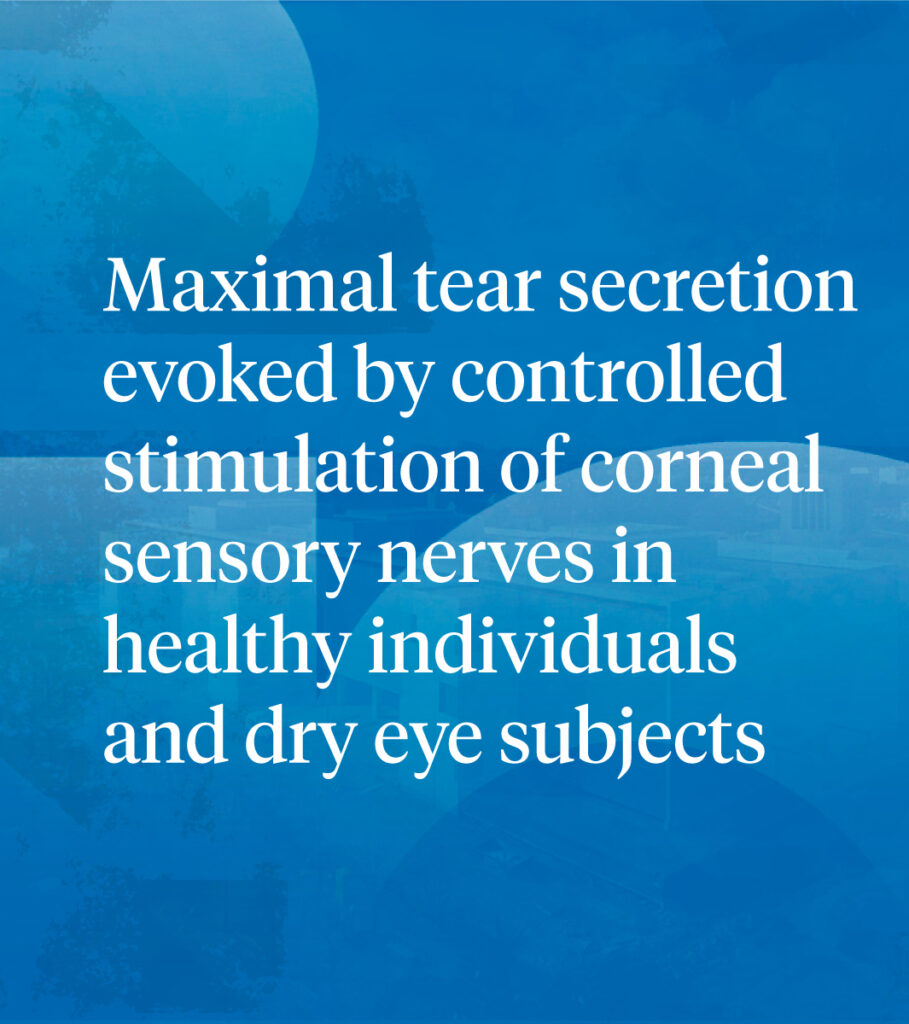 Maximal tear secretion evoked by controlled stimulation of corneal ...